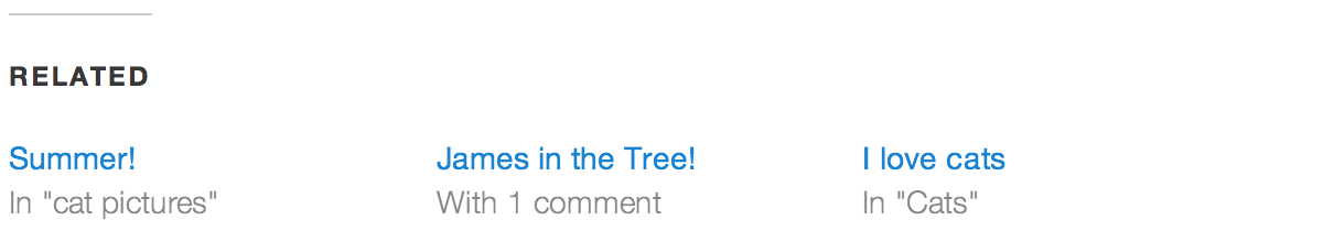 Related Posts (Classic Editor)