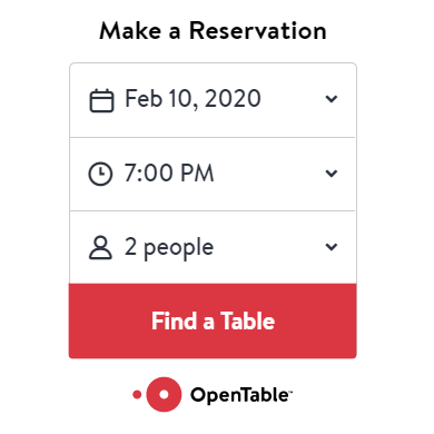 OpenTable Block