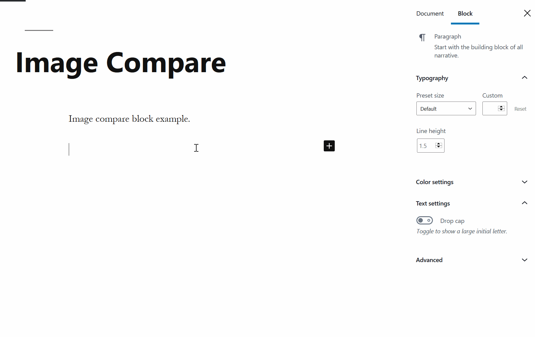 Image Compare Block