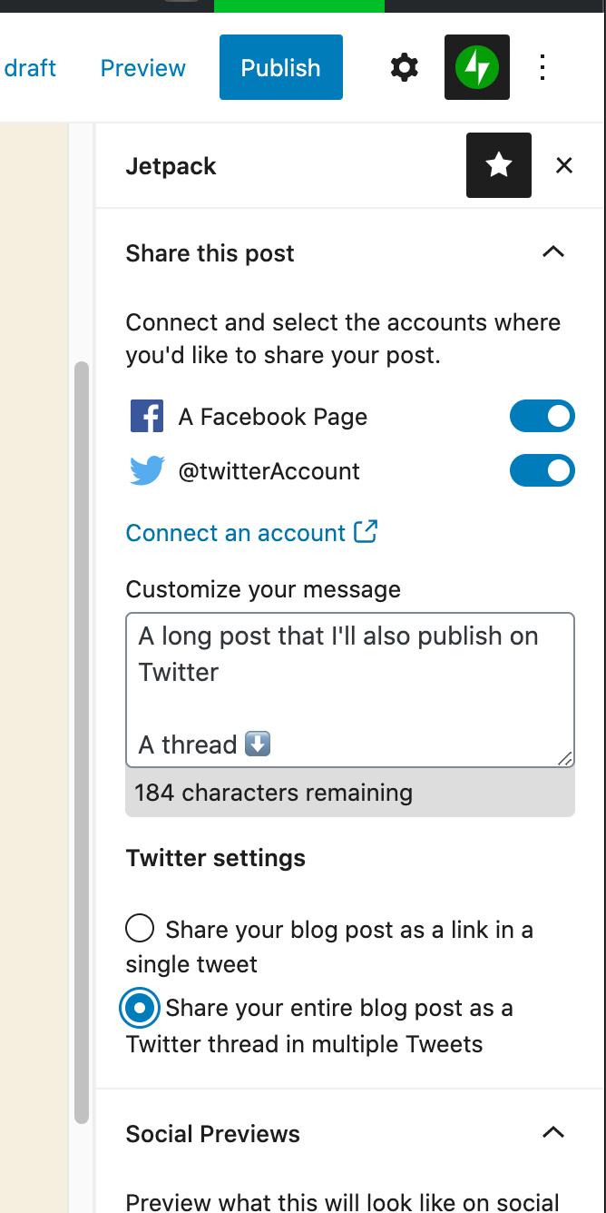 Jetpack 9.0: Continue sharing Facebook and Instagram posts on your site