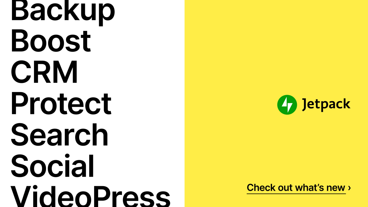 Build your own Jetpack – Jetpack