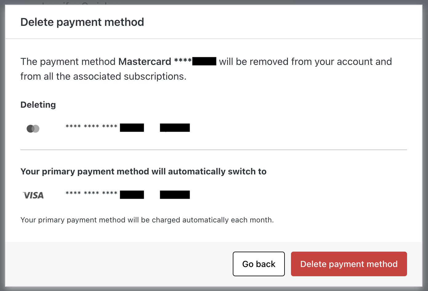 Jetpack Manage Billing and Payments