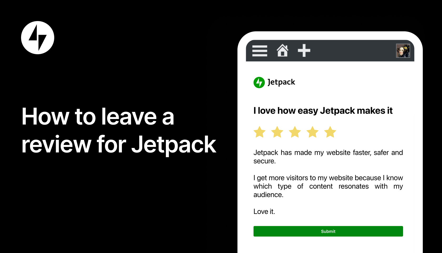 How to Leave a Review for Jetpack on WordPress.org